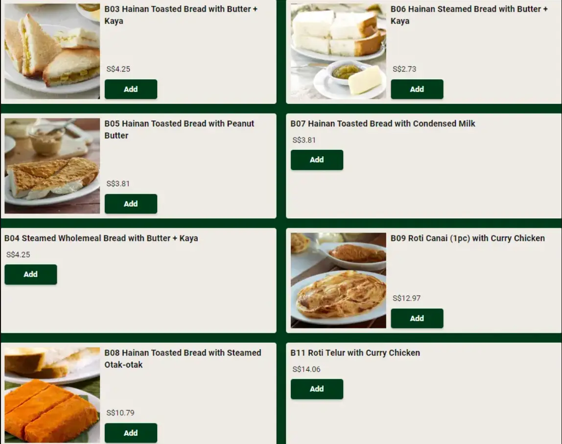 PappaRich Menu Singapore Prices 2025